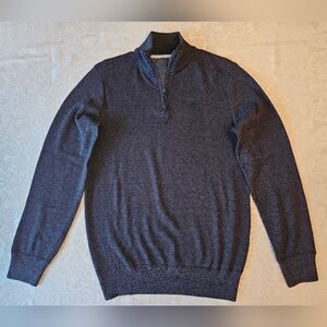 Robert Graham | Sweaters | Mens Robert Graham Navy Quarter Zip Up ...